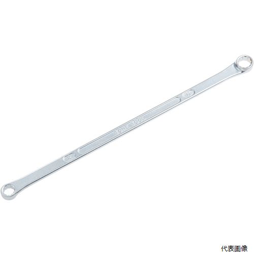 【特長】 ●全長が長いので小さな力で締め付け・緩め作業ができます。 ●めがね部は12角です。 【用途】 ●六角ボルト・ナットの締め付け・緩め作業。 【仕様】 ●対辺寸法(mm)：10×12 ●全長(mm)：295 【材質／仕上】 ●構造用鋼...