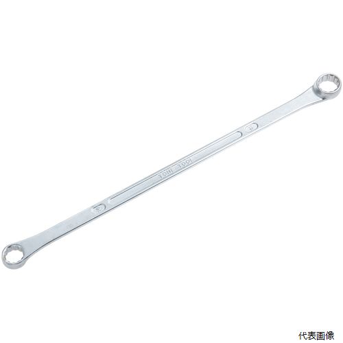 【特長】 ●全長が長いので小さな力で締め付け・緩め作業ができます。 ●めがね部は12角です。 【用途】 ●六角ボルト・ナットの締め付け・緩め作業。 【仕様】 ●対辺寸法(mm)：16×18 ●全長(mm)：390 【材質／仕上】 ●構造用鋼...