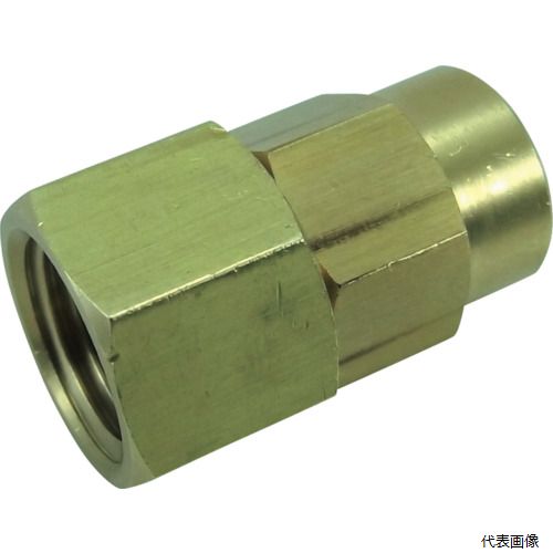 【特長】 ●袋ナットによる締め込み式です。 【仕様】 ●接続口径D：G1/4 ●使用流体：空気・水 ●タイプ：ホースソケット ●六角対辺(mm)H1：16 ●六角対辺(mm)H2：14 ●接続ねじ部：G1/4 ●適合チューブ外径×内径(mm...
