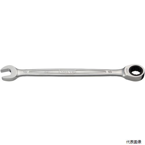 【特長】 ●ストレート形状により本体が薄いため、深く奥まった狭い箇所での作業に威力を発揮します。 ●安全ロープ取り付け穴付です。(RM-14以上） ●グッドデザイン賞受賞品です。 ●薄型のラチェットヘッドには72枚ギアを装備しているため少な...