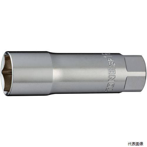 【特長】 ●自動車スパークプラグ専用ソケットです。 ●マグネット付の薄肉タイプです。 【用途】 ●自動車スパークプラグ専用。 【仕様】 ●差込角(mm)：9.5 ●対辺寸法(mm)：16 ●全長(mm)：64 ●対辺形状：6角 ●対辺(mm...