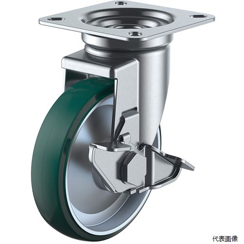 【特長】 ●標準的な大型キャスターで重量物の運搬に数多く使用されています。 【用途】 ●台車、ワゴンに最適です。 【仕様】 ●許容荷重(daN)：250 ●許容荷重(kgf)：255 ●車輪径D(mm)：130 ●車輪幅(mm)：35 ●取...
