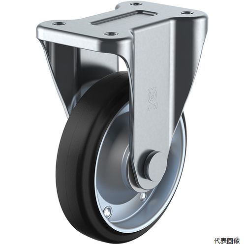 【特長】 ●標準的な大型キャスターで、重量物の運搬に数多く使用されています。 ●走行時の衝撃を緩和します。 【用途】 ●台車、ワゴンに最適です。 【仕様】 ●許容荷重(daN)：180 ●許容荷重(kgf)：183.6 ●車輪径D(mm)：...