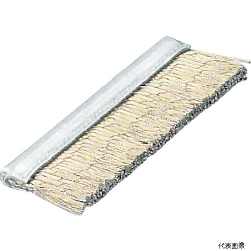 【特長】 ●先のブラシ部分のみです。 【用途】 ●金属面のサビ取り、バリ取り、塗装はく離など。 【仕様】 ●毛材：ラッピング ●行数(行)：1 ●線径(mm)：0.17 ●植付(mm)：60 ●毛丈(mm)：15 ●全長(mm)：60 ●材...