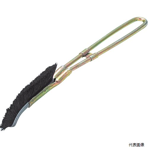 【特長】 ●工具箱に収まるサイズで軽作業向きです。 ●6種類の材質をそろえ、あらゆるメンテナンス作業に使用できます。 ●先端が曲がっているので、コーナーなど洗浄しにくいところにも使用できます。 ●ブラシ部分を交換できる別売り（品番：TB20...