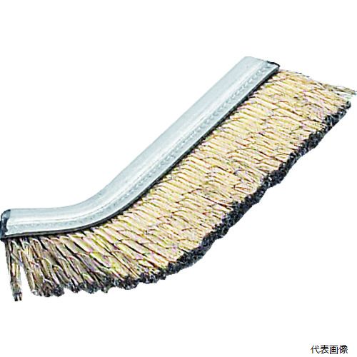 【特長】 ●チャンネルブラシJ型・フラットJ型の先のブラシ部分のみです。 【用途】 ●金属面のサビ取り、バリ取り、塗装はく離など。 【仕様】 ●毛材：ラッピング ●行数(行)：1 ●線径(mm)：0.17 ●植付(mm)：80 ●毛丈(mm...
