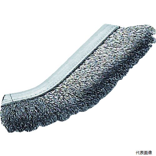 【特長】 ●チャンネルブラシJ型・フラットJ型の先のブラシ部分のみです。 【用途】 ●金属面のサビ取り、バリ取り、塗装はく離など。 【仕様】 ●毛材：ステンレス(SUS304) ●行数(行)：1 ●線径(mm)：0.2 ●植付(mm)：80...