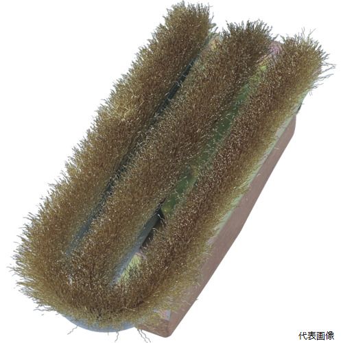 【特長】 ●アイロンの形をしているので力が入りやすく、広い範囲の研磨に適しています。 【用途】 ●溶接の前後処理、サビ落とし、ペンキはがし、洗浄、研磨、バリ取りなど。 【仕様】 ●毛材：真鍮線 ●行数(行)：3 ●線径(mm)：0.15 ●...