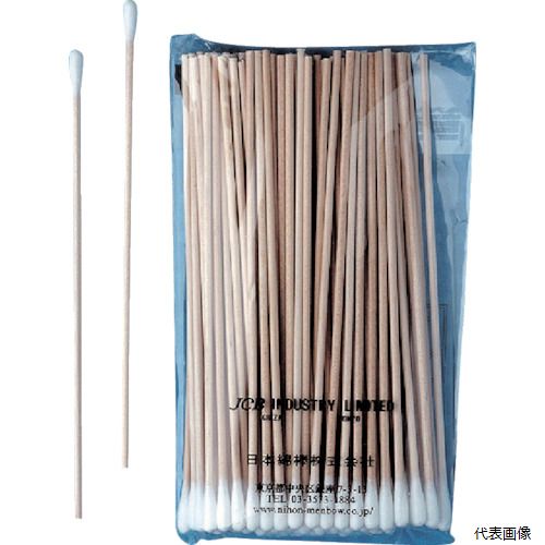 【特長】 ●木軸には高級白樺材を使用した高品質綿棒です。 【用途】 ●力を入れてこすりたいときに。 ●センサーやレンズ表面の清掃。 ●各種採取、実験など、培養試験など。 ●先端径(mm)：4.8 ●軸長(mm)：150 ●タイプ：片綿球・木...