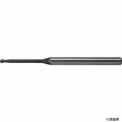 【特長】 ●高硬度材加工において、長寿命を発揮し、高速・高精度加工が可能になりました。 【用途】 ●被削材：合金鋼、高硬度鋼(〜62HRC)。 【仕様】 ●刃数ZEFP(枚)：2 ●ボール半径RE(mm)：0.3 ●最大切込みAPMX(mm...