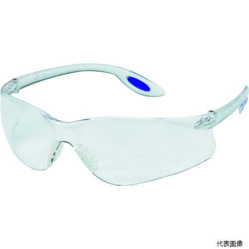 【特長】 ●長時間の使用でも疲れにくい、軽量タイプです。 ●UVカット(99.9%)仕様のレンズです。 【仕様】 ●レンズ色：クリア ●テンプル色：クリア ●幅(mm)：143 ●高さ(mm)：44 ●レンズ厚(mm)：2.1 ●防曇加工：...