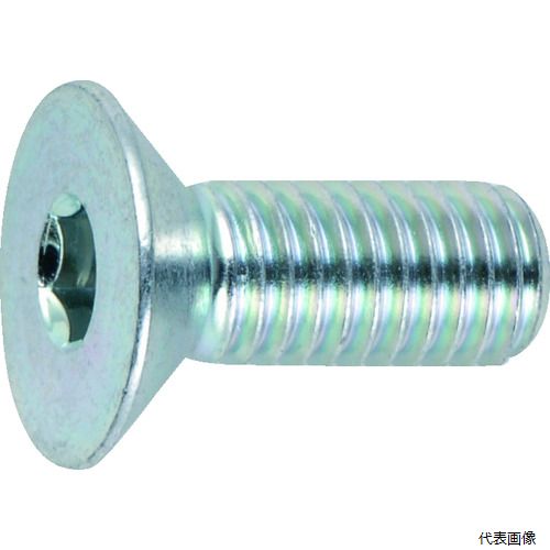 【特長】 ●環境負荷の少ない三価クロメート品です。 【仕様】 ●寸法(mm)d：M4 ●寸法(mm)L：8 ●ねじピッチ(mm)：0.7 ●タイプ(全ねじ/半ねじ)：全ねじ ●強度区分：10.9 ●表面処理：三価クロメート（白） ●パッケー...