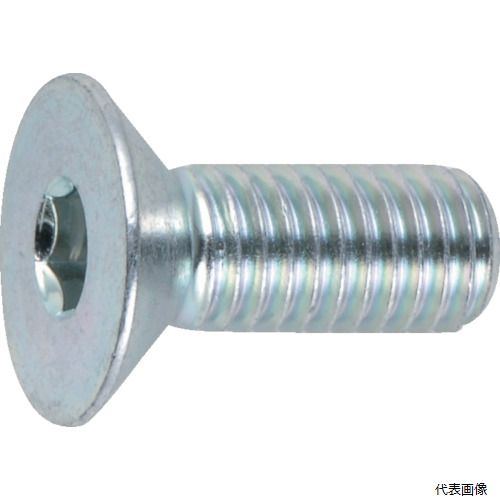 【特長】 ●環境負荷の少ない三価クロメート品です。 【仕様】 ●寸法(mm)d：M4 ●寸法(mm)L：15 ●ねじピッチ(mm)：0.7 ●タイプ(全ねじ/半ねじ)：全ねじ ●強度区分：10.9 ●表面処理：三価クロメート（白） ●パッケ...