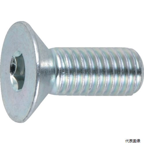 【特長】 ●環境負荷の少ない三価クロメート品です。 【仕様】 ●寸法(mm)d：M5 ●寸法(mm)L：12 ●ねじピッチ(mm)：0.8 ●タイプ(全ねじ/半ねじ)：全ねじ ●強度区分：10.9 ●表面処理：三価クロメート（白） ●パッケ...