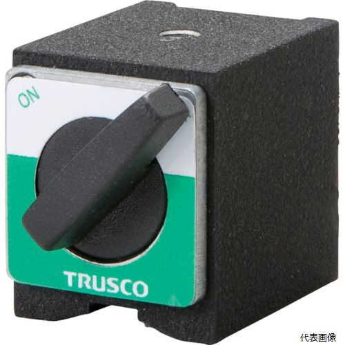 【特長】 ●コンパクトサイズで高磁力の廉価版マグネットホルダ台です。 ●吸着面はパイプ・丸棒にも吸着するV形構造になっております。 ●磁力がON/OFFできる切り替え式マグネットホルダとして幅広く利用できます。 【仕様】 ●吸着力(N)：2...