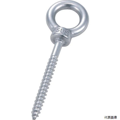 【特長】 ●直接木製の壁面などにねじ込めます。 【用途】 ●木製の壁面・床・柱など。 【仕様】 ●使用荷重(kN)：0.78 ●D(mm)：7 ●L(mm)：19.5 ●H(mm)：34 ●B(mm)：55 ●E(mm)：8 ●A(mm)：...
