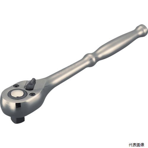 【特長】 ●プッシュボタン機能付なので、ソケットの着脱が簡単です。 ●スタンダードタイプです。 ●ノンクロムメッキ（ニッケルメッキ）で、環境に優しいです。（ボールの表面処理は六価クロムメッキ） ●ハンドル部がストレート形状なので力が入りやす...