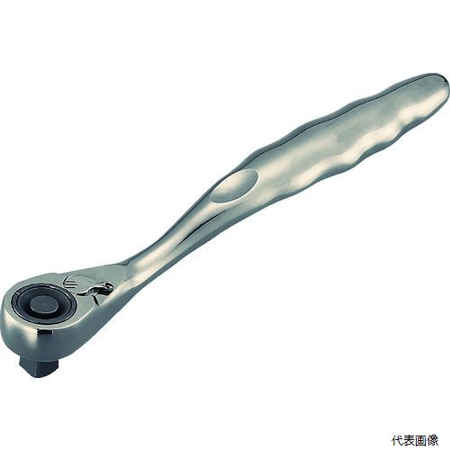 【特長】 ●プッシュボタン機能付なので、ソケットの着脱が簡単です。 ●スリムタイプです。 ●ノンクロムメッキ（ニッケルメッキ）で、環境に優しいです。（ボールの表面処理は六価クロムメッキ） ●ハンドル部は約13°の角度がついているので障害物を...