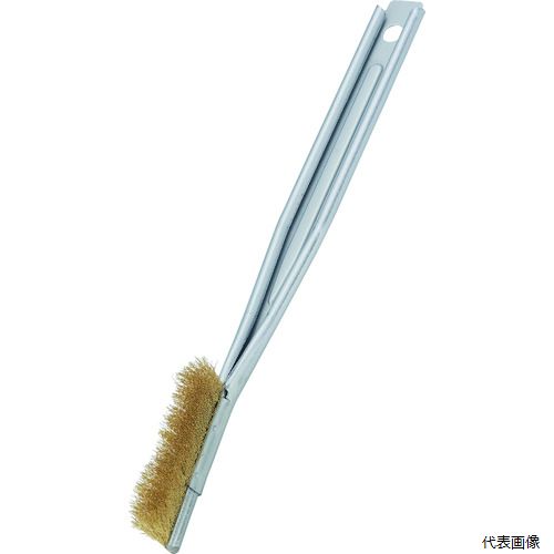 【特長】 ●従来のチャンネルブラシに比べてハンドルが持ちやすく、長時間使用しても指が痛くなりにくいです。 ●ハンドル部分には環境適応物質のメッキ処理をしています。 ●柄の後ろの部分がヘラの形状になっているので、こびりついた汚れを落とすのに適...