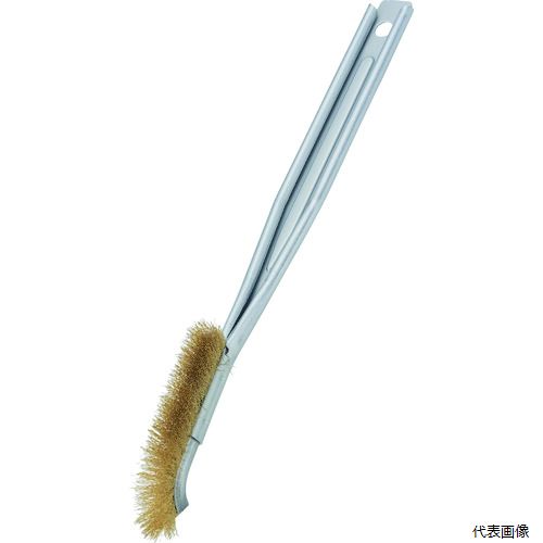 【特長】 ●従来のチャンネルブラシに比べてハンドルが持ちやすく、長時間使用しても指が痛くなりにくいです。 ●ハンドル部分には環境適応物質のメッキ処理をしています。 ●柄の後ろの部分がヘラの形状になっているので、こびりついた汚れを落とすのに適...