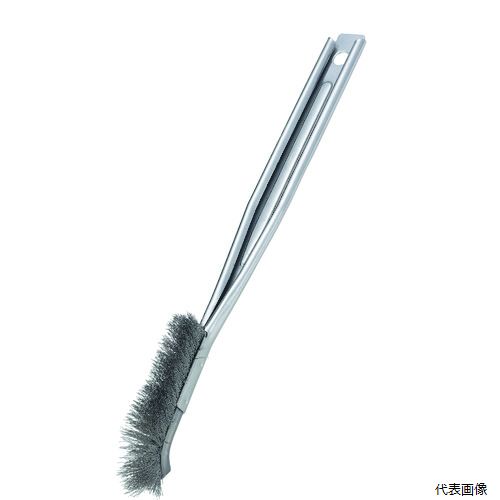 【特長】 ●従来のチャンネルブラシに比べてハンドルが持ちやすく、長時間使用しても指が痛くなりにくいです。 ●ハンドル部分には環境適応物質のメッキ処理をしています。 ●柄の後ろの部分がヘラの形状になっているので、こびりついた汚れを落とすのに適...