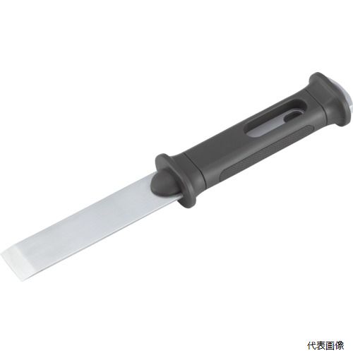 【特長】 ●ハンドルは衝撃に強く、滑り止めチェッカリング加工、鍔形状PP樹脂製です。 ●ハンマーで叩いて使えます。 ●パワフルに使え耐久性の良い鋭い刃付けです。 【用途】 ●1斗缶切り作業・さび落とし。 ●ペンキはがし・ガムはがし。 【仕様...