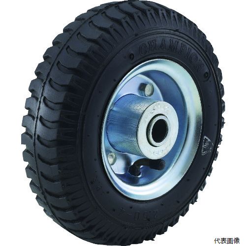 【用途】 ●スチールパイプ二輪車3011用車輪。 【仕様】 ●適合機種：3011 ●キャスター：220mm空気車輪 ●車軸径(mm)：225 【材質／仕上】 ●キャスター金具：スチール ●車輪：スチレンブタジエンゴム（SBR） 【注意】 ●...