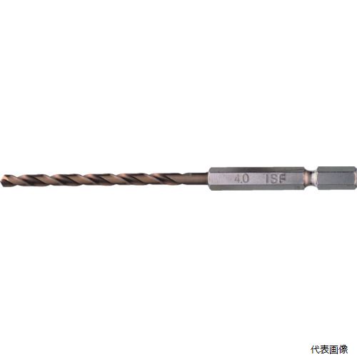 【特長】 ●充電インパクトドライバーにワンタッチで着脱が可能です。 ●ドリル先端にクロスシンニング加工を施してあります。 【用途】 ●被削材：ステンレス。 【仕様】 ●刃径(mm)：4.0 ●溝長(mm)：54 ●全長(mm)：108 ●シ...