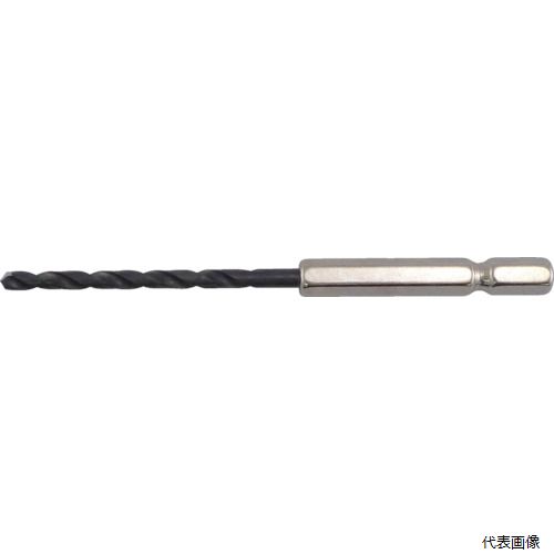 【特長】 ●ドリル先端にクロスシンニング加工を施してあります。 ●充電ドライバーにワンタッチで着脱が可能です。 【用途】 ●被削材：一般鋼。 【仕様】 ●刃径(mm)：3.5 ●溝長(mm)：45 ●全長(mm)：98 ●シャンク径(mm)...
