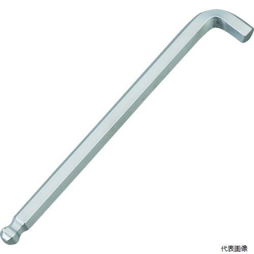 【特長】 ●首下寸法がスタンダードタイプの約1/2になっているので狭い場所でも作業ができます。 ●先端にキャッチャーボールが付いたボールポイントタイプで、狭い所で優れた作業性を誇ります。（3mm以上） ●対角曲です。 ●硬度はHRC53〜5...