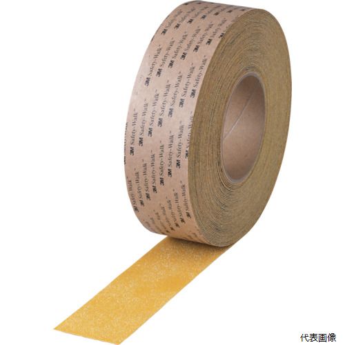 【特長】 ●一般的な平面でご使用ください。 ●裏紙をはがして貼るだけの滑り止めテープです。 【用途】 ●屋内・屋外兼用。 ●階段、スロープやステップなどに。 【仕様】 ●色：黄 ●幅(mm)：100 ●長さ(m)：18 ●厚さ(mm)：0....
