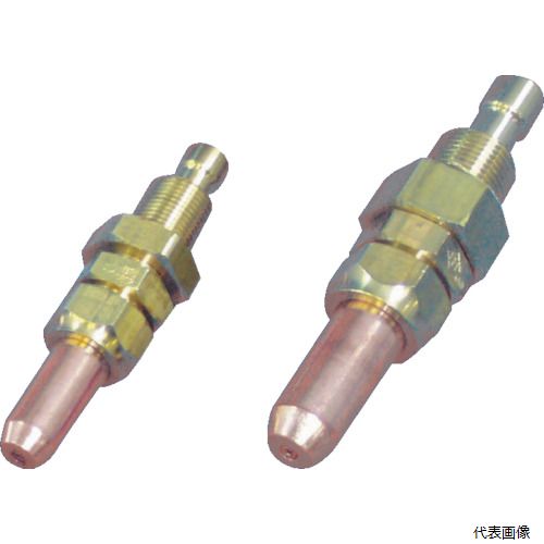 【特長】 ●LPGを使用した手動切断器用火口です。 ●（社）日本溶接協会認定品です。 ●逆火を軽減する構造を採用 【用途】 ●LPGを使用した鋼板の切断作業に。 【仕様】 ●適合切断器：Q501ZF ●型式：中型 ●切断能力(mm)：10〜...