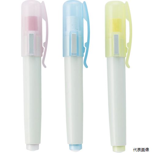 【特長】 ●手の汚れを防ぎ、胸ポケットにも収納できます。 ●折れや水濡れからチョークを守るホルダーです。 ●マグネット付で、スチール机に貼り付きます。 【用途】 ●工事用黒板の記入に。 ●チョーク(10.8〜12.2mmφ)用ホルダ。 【仕...