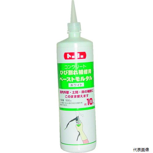 【特長】 ●水に混ぜる必要はなく、そのまま使用できるチューブタイプです。 【用途】 ●屋内外のコンクリート面のひび割れ補修に。 【仕様】 ●色：白 ●容量(g)：500 ●硬化時間(20℃)：24時間 ●施工面積：5mm幅で10m ●作業時...