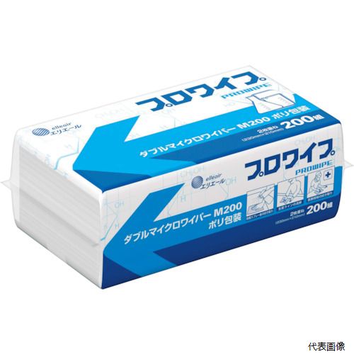 【特長】 ●紙粉が少なく、やわらかくなめらかです。 ●濡れてもやぶれにくいです。 ●2枚重ねで優れた吸収力があります。 ●ポリ包装タイプです。 ●片手で取り出せるポップアップタイプです。 【用途】 ●製造現場での拭取りに。 ●器具、部品の拭...