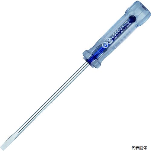 【特長】 ●カラフルなクリスタライン柄で、［［＋］］［［−］］で色分けしています。 ●柄の末端は凹型で、指先で押しつけて締め付けができます。 ●精密タイプです。 【仕様】 ●刃先：［［−］］2.5 ●軸長(mm)：75 ●全長(mm)：12...