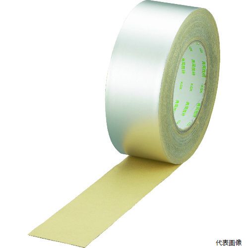 【特長】 ●強粘着タイプのアルミ箔テープです。 【用途】 ●空調、断熱、防食用途、床暖房の均熱板用途、補修。 ●色：シルバー ●幅(mm)：50 ●長さ(m)：50 ●厚さ(mm)：0.09 ●ツヤ有無：なし ●使用温度範囲(℃)：0〜15...