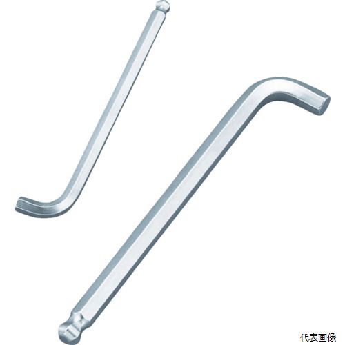 【特長】 ●高トルク、耐久力、耐摩耗性を高める特殊合金鋼を採用しました。 ●首下長さが従来品より短いため高さ方向に制限を受ける作業に威力を発揮します。 ●ボールポイント加工で、斜め作業の早回し、仮締めが可能です。 ●材質は、特殊合金鋼（MA...