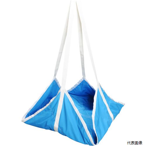 【特長】 ●ワイヤモッコに比べ軽量でサビもでません。 ●布地製なので折りたたんで収納が可能です。 ●底部は二重縫のため、丈夫です。 【用途】 ●花崗土、砂利などの運搬に。 ●花崗土、砂利などの運搬に。 【仕様】 ●最大使用荷重(t)：1 ●...