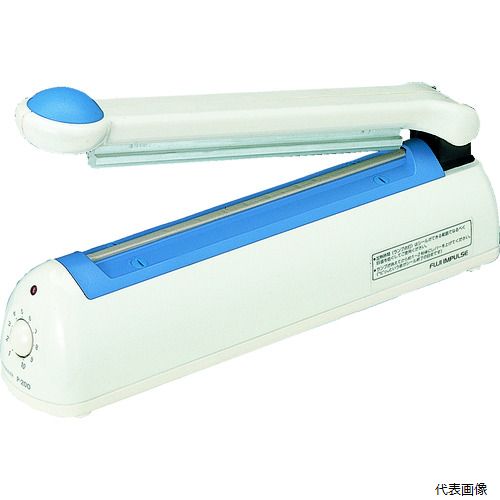 【特長】 ●シール完了をランプと電子音でお知らせします。 ●ヒーター線を交換することで、溶断シールが可能です。 ●レバーを軽く押さえるだけで、簡単にシール完了します。 【仕様】 ●シール幅(mm)：2 ●シール長さ(mm)：200 ●電源(...