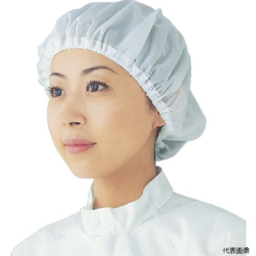 【特長】 ●シャワーキャップタイプのクリーンルーム用インナーキャップです。 ●頭髪落下防止に役立ちます。 【仕様】 ●色：ホワイト ●サイズ：L ●ISOClass6(Fed/STDクラス1000)相当 ●頭囲サイズ：58cm 【材質／仕上...