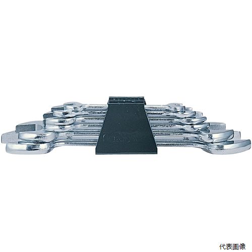 【特長】 ●設備機械・自動車などの整備に最適です。 【仕様】 ●セット内容(mm)：5.5×7、8×10、11×13、12×14、17×19、22×24 ●セット内容(点)：6 【材質／仕上】 ●炭素鋼 ●表面処理：クロムメッキ 【セット内...