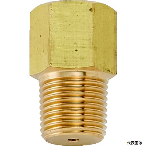 【特長】 ●圧力計用の接続ジョイントです。 ●取付ねじd1×d2：G1/2×R1/2 ●ねじ長さ(mm)：20 ●全長(mm)：42 【材質／仕上】 ●黄銅 【入数】 ●1個 他のサイズはこちら 在庫のない商品は検索に表示されない場合がござ...