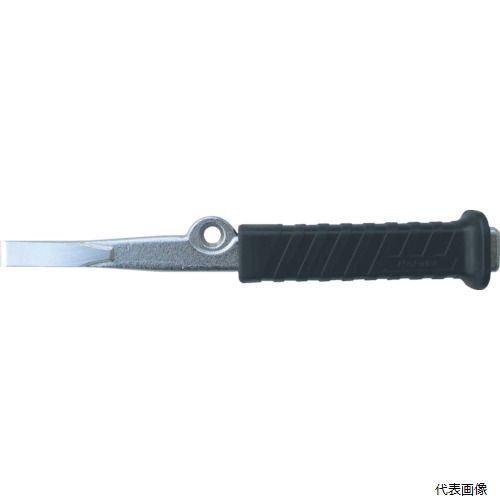 【特長】 ●割る、はがす、削る、ハツルと多用途に使用できるタガネです。 ●高所作業に安全な落下防止の取り付け穴付です。 ●手への衝撃を緩和し、持ちやすいグリップ付きで、ハンマーを打ち損じた時でも、持ち手に当たりにくい形状です。 【用途】 ●...