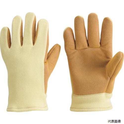 【特長】 ●手のひら側に高強力素材PBO繊維ザイロン［［R上］］を使用しています。 ●手のひら部内側にはメタ系アラミド繊維フェルトを断熱材として中材に使用しています。 ●手の甲側はパラ系アラミド繊維を使用しています。 【用途】 ●建設・溶接...