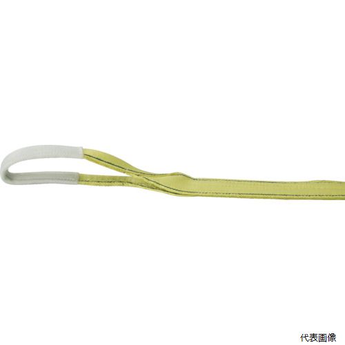 【特長】 ●伸びが少ないため、寸法安定性に優れています。 ●片側の縫製が2重のため柔らかく、チョーク吊りに最適です。 ●強靭な合成繊維を使用していますので、引張強度・耐久性・耐候性・防腐性に優れています。 ●使用限界がわかる標示(緑色の糸)...