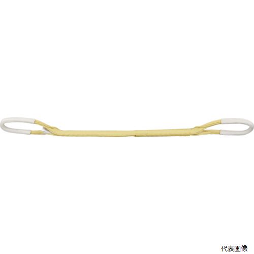 【特長】 ●伸びが少ないため、寸法安定性に優れています。 ●片側の縫製が2重のため柔らかく、チョーク吊りに最適です。 ●強靭な合成繊維を使用していますので、引張強度・耐久性・耐候性・防腐性に優れています。 ●使用限界がわかる標示(緑色の糸)...