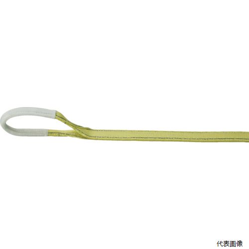 【特長】 ●伸びが少ないため、寸法安定性に優れています。 ●片側の縫製が2重のため柔らかく、チョーク吊りに最適です。 ●強靭な合成繊維を使用していますので、引張強度・耐久性・耐候性・防腐性に優れています。 ●使用限界がわかる標示(緑色の糸)...