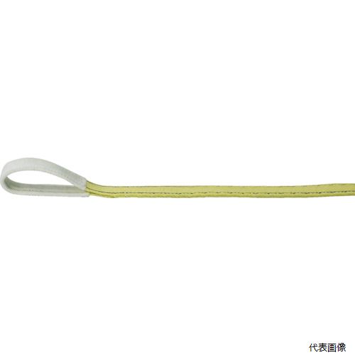【特長】 ●伸びが少ないため、寸法安定性に優れています。 ●片側の縫製が2重のため柔らかく、チョーク吊りに最適です。 ●強靭な合成繊維を使用していますので、引張強度・耐久性・耐候性・防腐性に優れています。 ●使用限界がわかる標示(緑色の糸)...