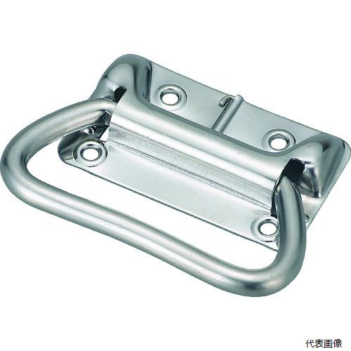 【特長】 ●ばね付により、振動によるハンドルのガタつきがありません。 ●耐荷重を重視したデザインです。 【用途】 ●各種コンテナ、業務機器に。 ●各種キャビネットなどに。 【仕様】 ●幅(mm)：70 ●高さ(mm)：40 ●穴径(mm)：...